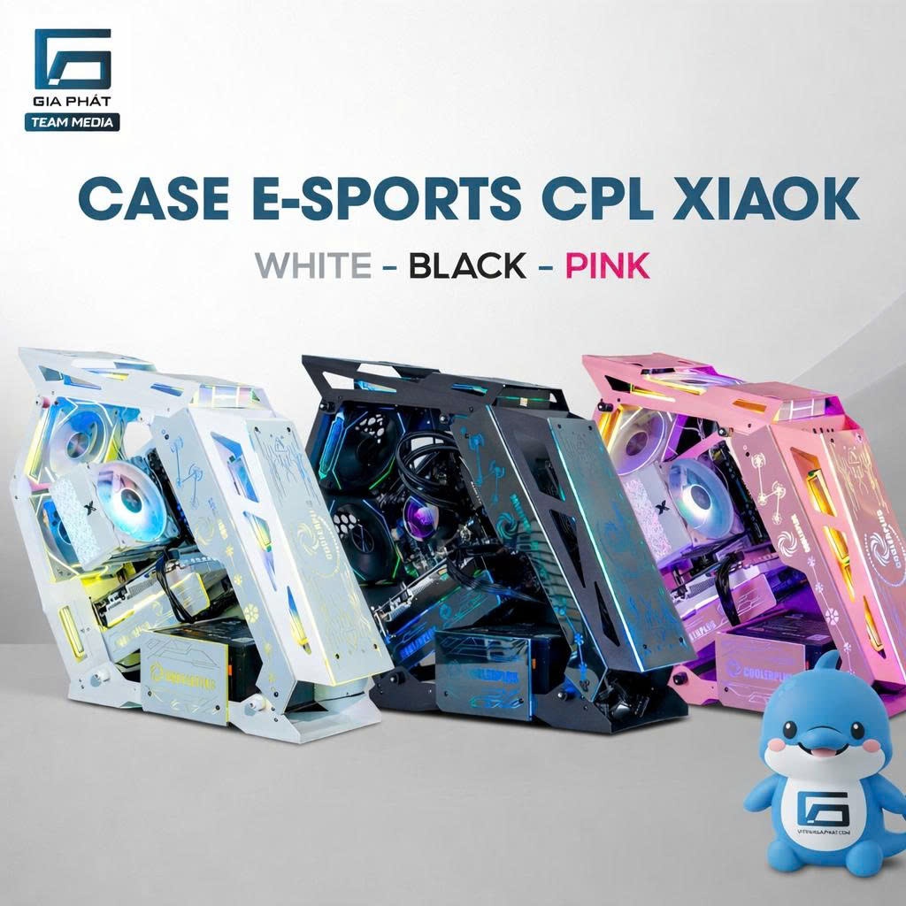 Vỏ case gaming Robo xéo ES1 Coolerplus ROG Magic Roger M Atx Trắng ...