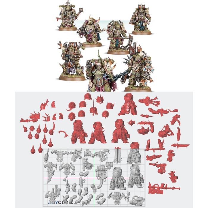TD Hobby Mô hình in 3D Resin WH_30K_40K DEATH GUARD Kill Team SCANs ...