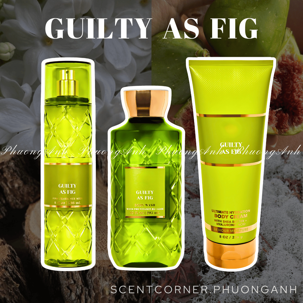 GUILTY AS FIG | Bộ sản phẩm Body Mist - Lotion - Sữa Tắm - Nến | Shopee ...