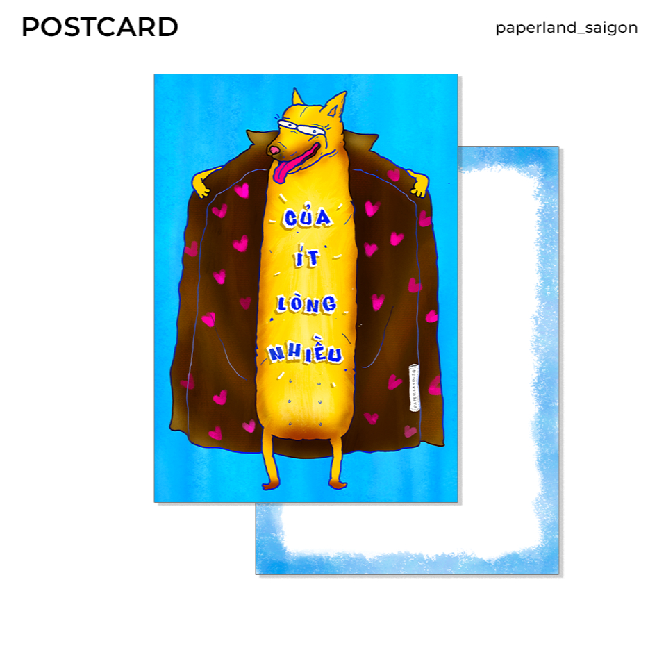 [giấy mỹ thuật] Thiệp viết tay | Postcard "CỦA ÍT LÒNG NHIỀU" | tặng ...