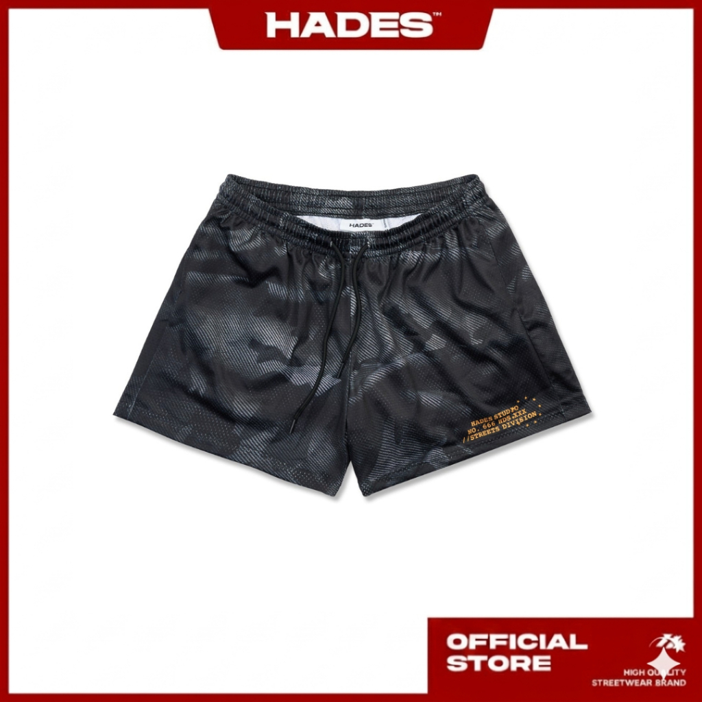 HADES CAMO MESH SHORT - BLACK - HADES Brand Chính Hãng | Shopee Việt Nam