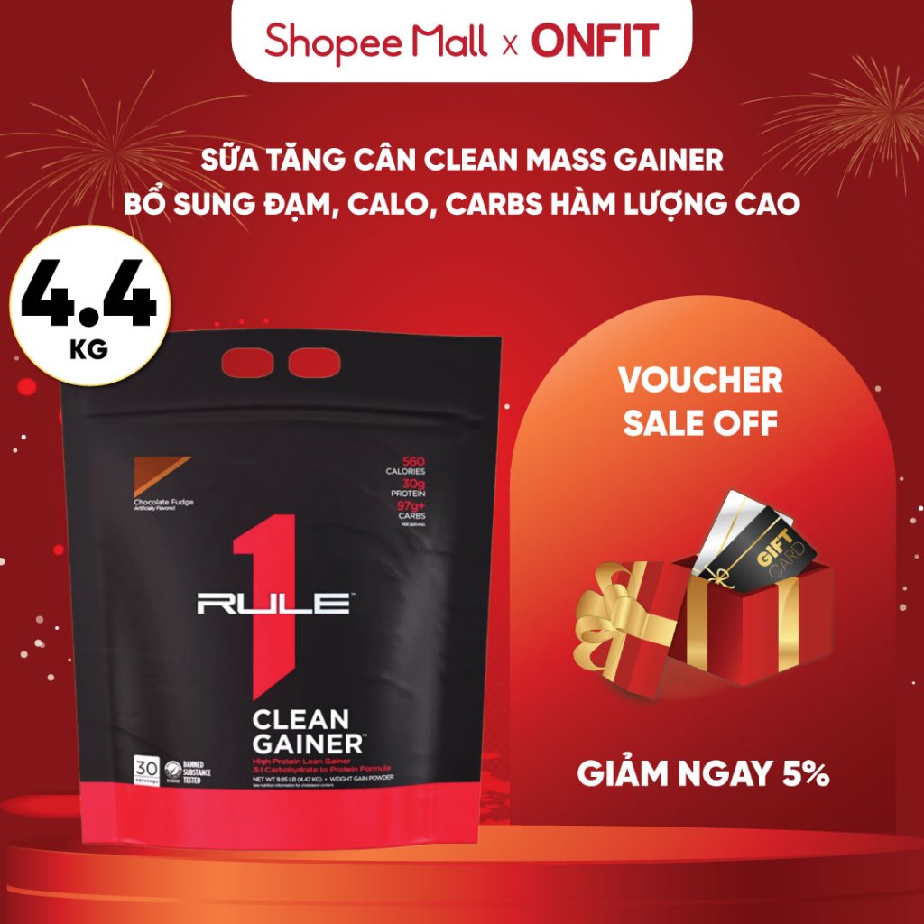 Sữa Tăng Cân Rule 1 Clean Gainer (4Lb, 9Lb) Bổ Sung Protein, Calo và ...