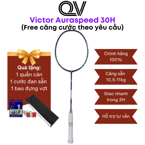 Vợt cầu lông Victor Auraspeed 30H chính hãng Quốc Việt Badminton phù ...