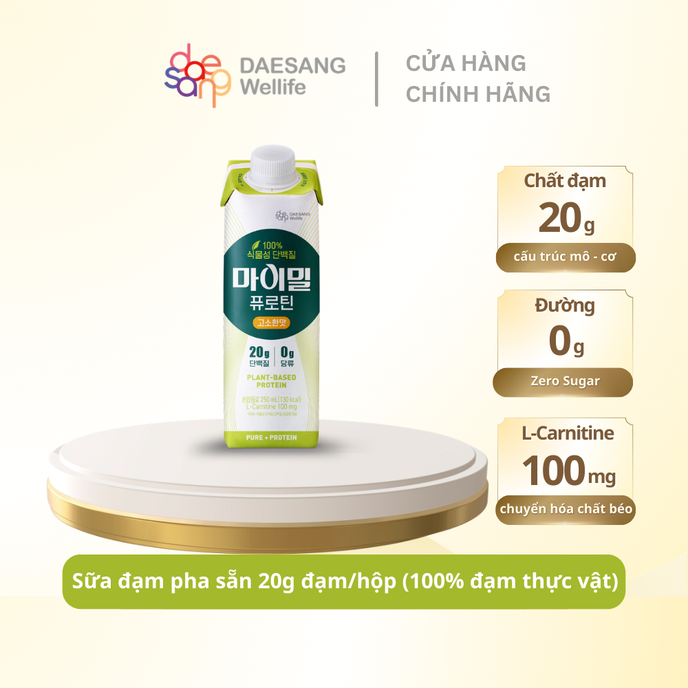 Thức uống đạm thực vật 100% DAESANG WELLIFE Mymeal Purotein Grain 250ml ...
