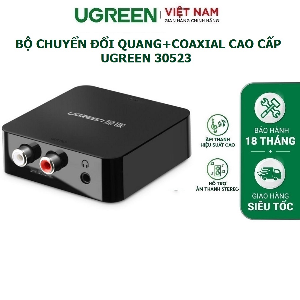 Bộ chuyển đổi Âm Thanh Digital Audio to Analog Ugreen 30523 Cao cấp ...