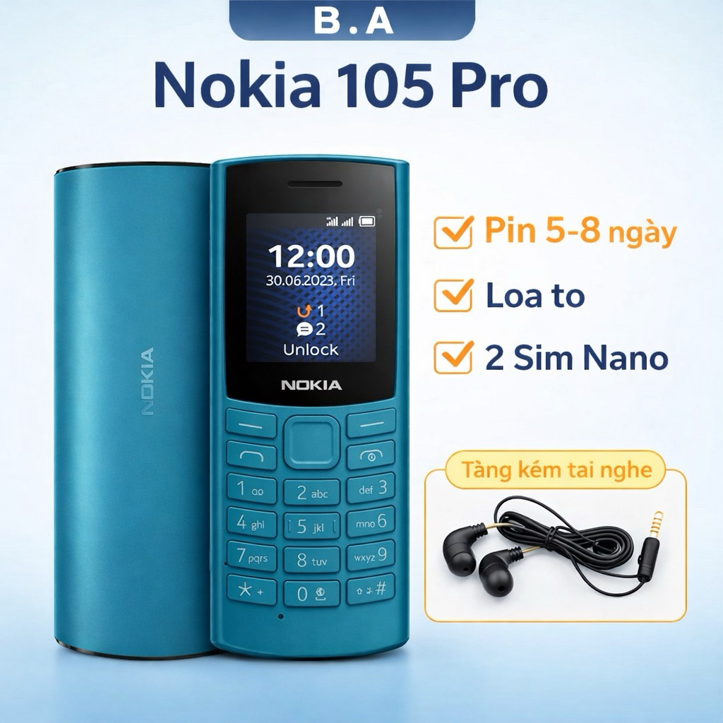 Điện thoại Nokia 105 4G Pro - Chính hãng (Hàng Mới Nguyên Seal Chưa ...