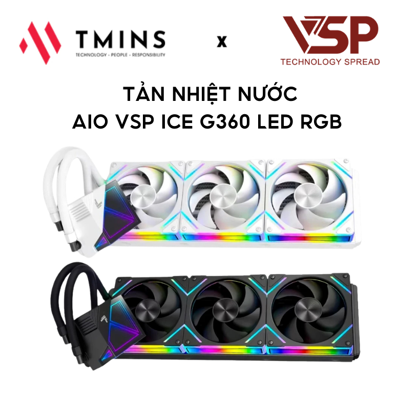 Tản nhiệt nước AIO VSP ICE G360 (Rad 360mm/ Công Suất 300W) - Hàng ...