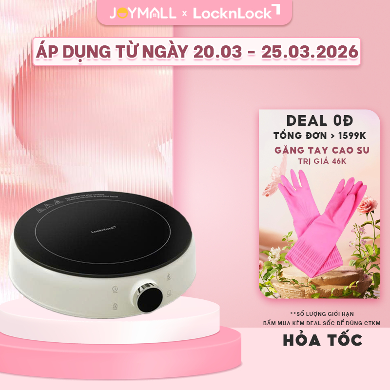 Bếp Điện Từ Mini LocknLock Mini Induction Cooker EJI126IVY 1500W, Hàng ...