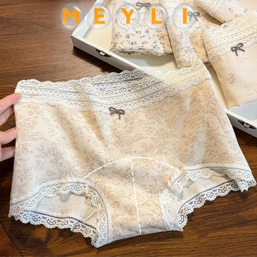 Quần Lót Nữ Cotton Hoa Nhí Vintage - Quần Chip Nữ Kháng Khuẩn 10A Cao ...