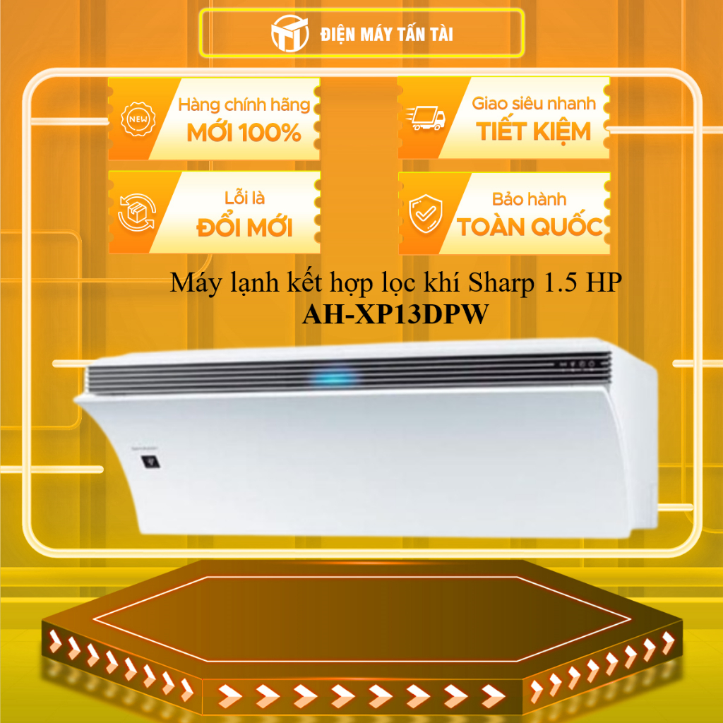 AH-XP13DPW - Máy lạnh kết hợp lọc khí Sharp 1.5 HP AH-XP13DPW - MIỄN ...