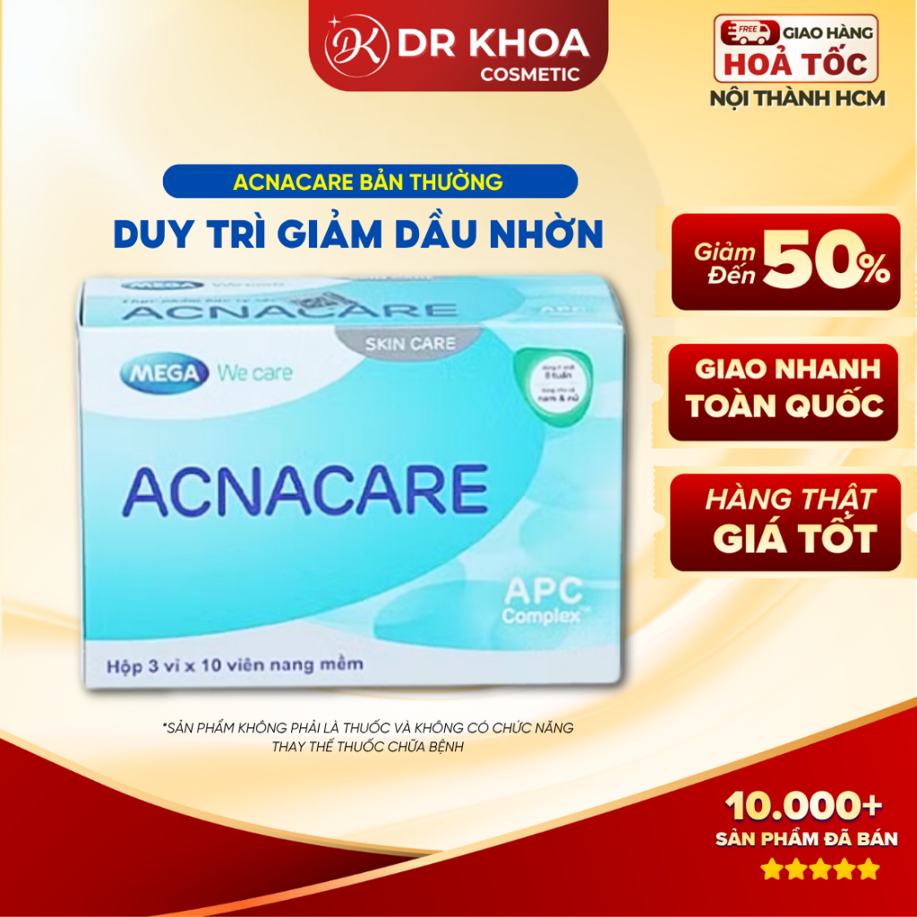 Viên uống Kẽm ACNACARE Mega We Care Giúp Giảm Mụn Giảm Nhờn Hộp 30 viên ...
