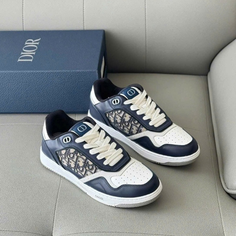 Giày Thể Thao Dior B27 Low Trắng Xanh Navy | Shopee Việt Nam