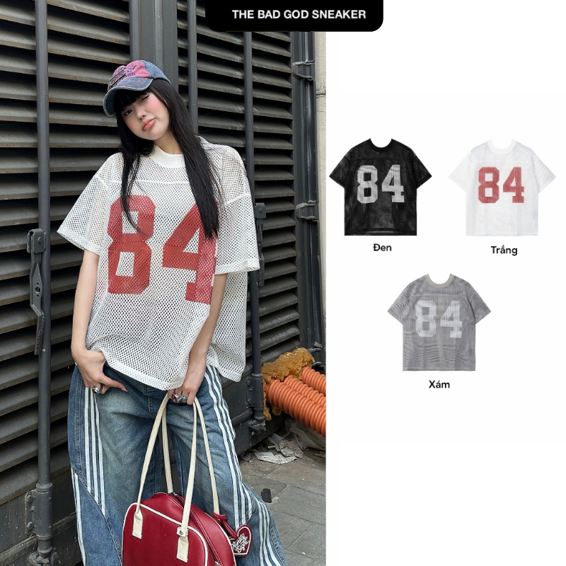 Áo thun Lưới The Bad God 84 Rising Tee mùa hè thoảng mát phong cách trẻ ...