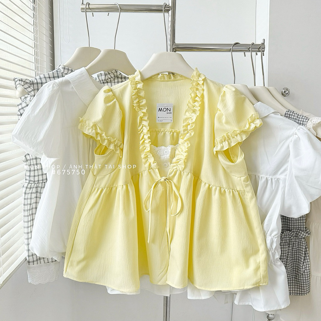 ( ÁO XINH DIỆN HÈ ) ÁO BABYDOLL CARO BÈO DỄ THƯƠNG #675750 | Shopee ...