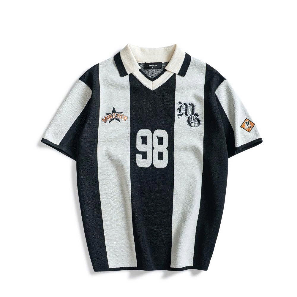 Áo Polo 98 STRIPES KNIT chính hãng Mikenco ngắn tay | TẶNG HỘP ÁO ...