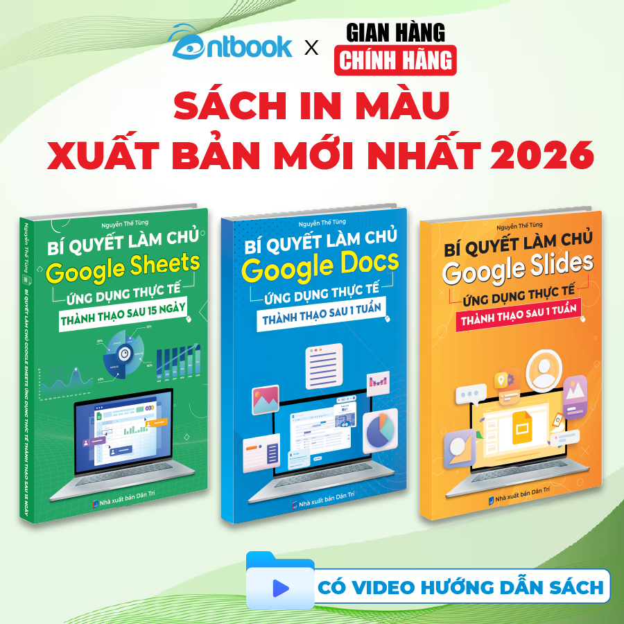 Sách Google Sheets - Google Docs - Google Slide Bộ 3 Cuốn Tin Học ...