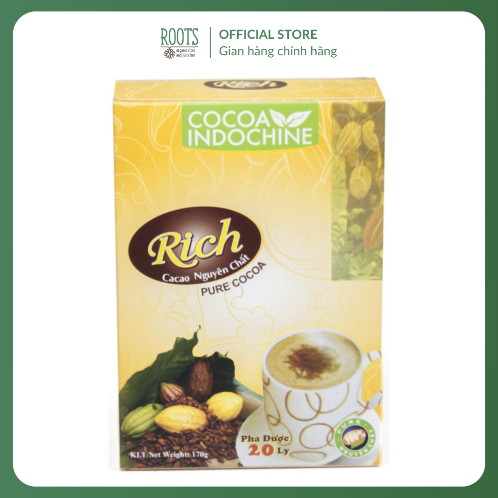 (Ship hỏa tốc) COCOA INDOCHINE - Bột Cacao, Hộp Vàng, Rich Pure Cocoa ...