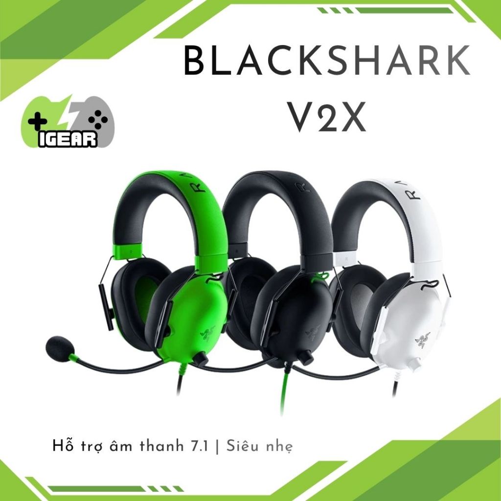 [NEW-BH12T] Tai Nghe Gaming Razer BlackShark V2 X – Chống Ồn, 7.1 ...