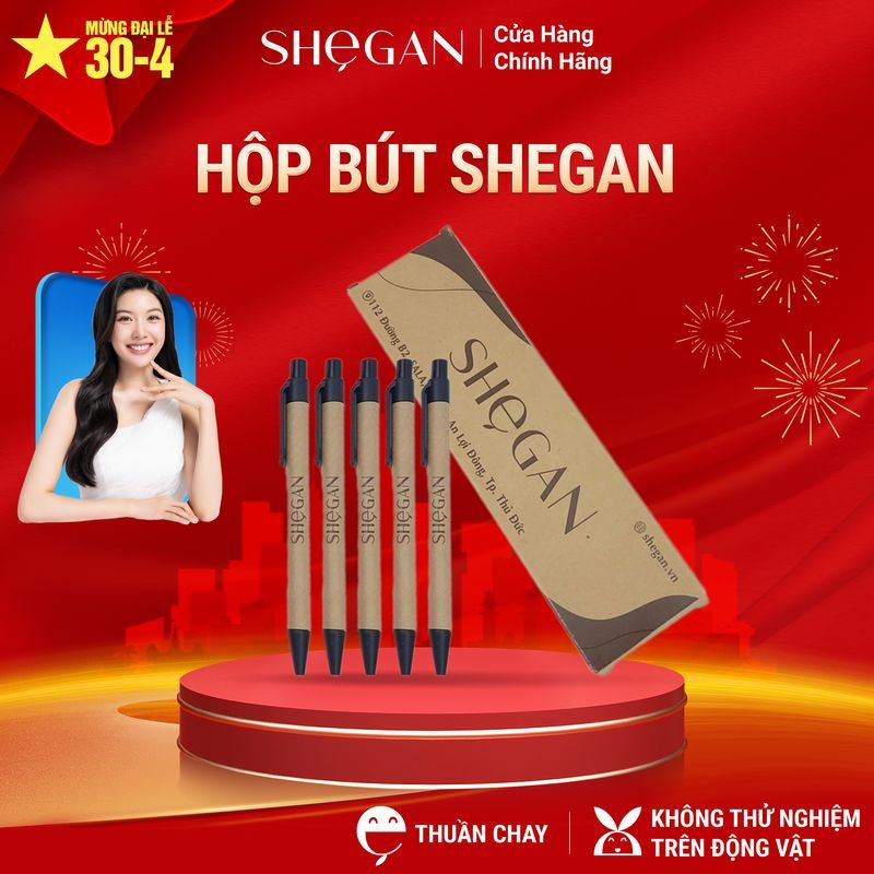 Hộp 5 Bút Bi Giấy Tái Chế Thân Thiện Môi Trường SHeGAN | Shopee Việt Nam