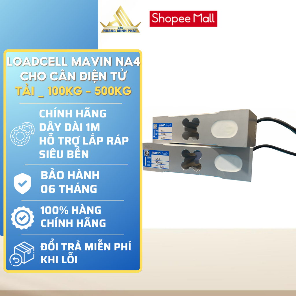 Loadcell cảm biến cân điện tử Cân Hoàng Minh Phát Mavin NA4 tải trọng ...