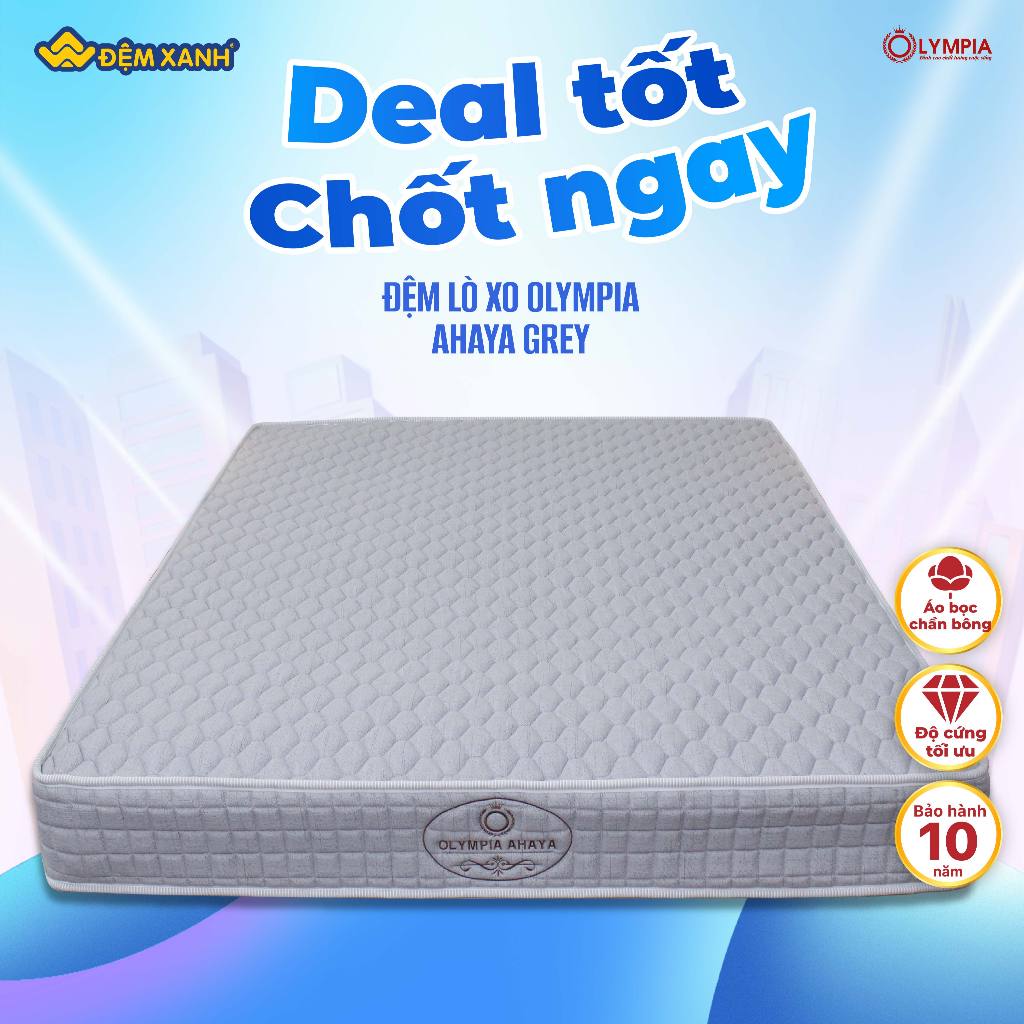 Đệm lò xo Olympia Ahaya Grey dày 23cm | Shopee Việt Nam