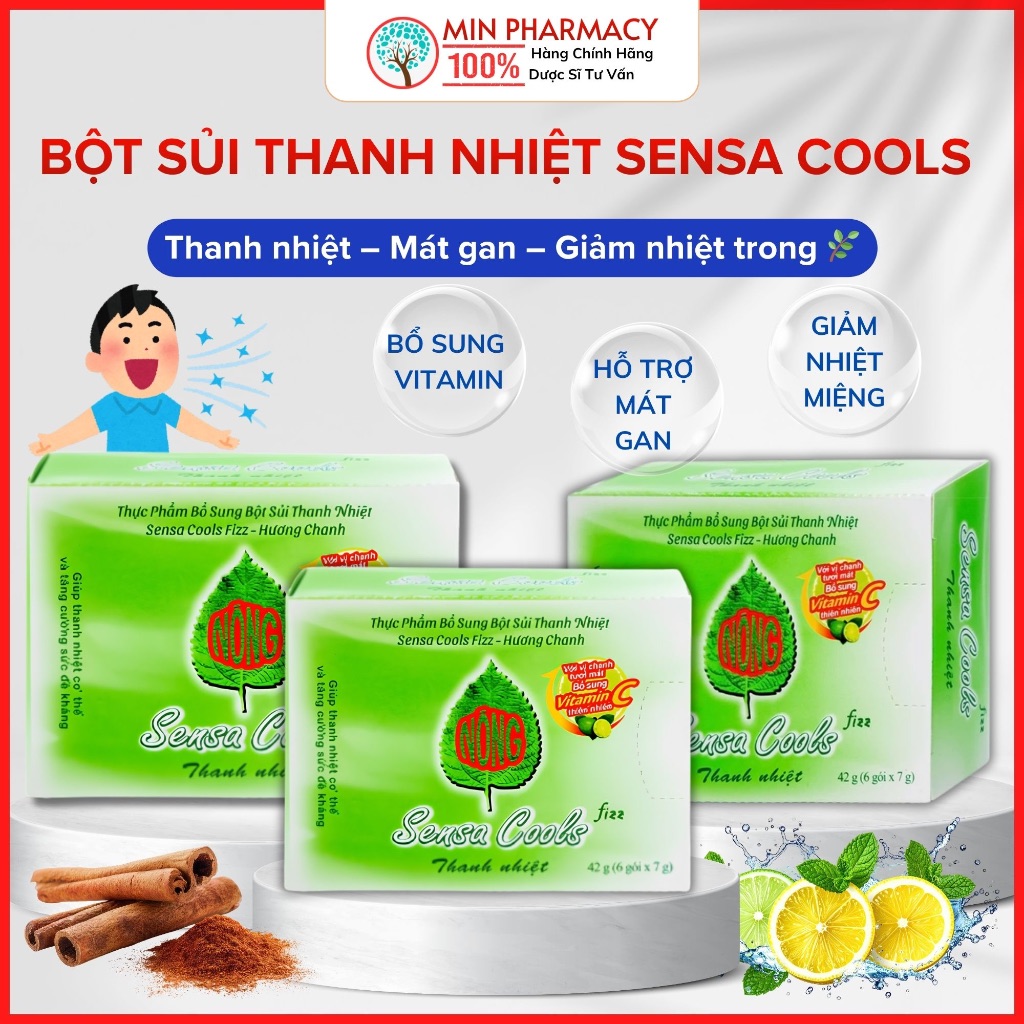Sensa Cools - Bột Sủi Thanh Nhiệt Giá Tốt, Chính Hãng, Chất Lượng ...