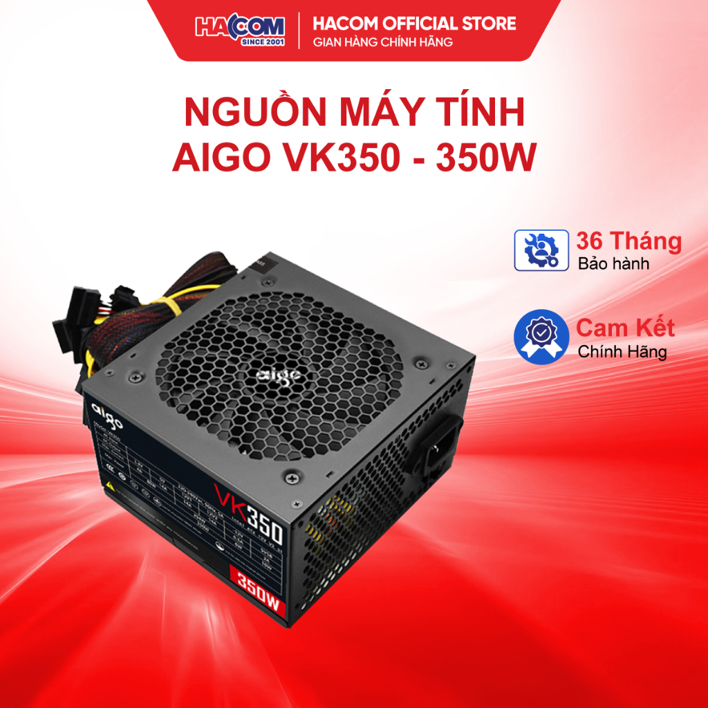 Nguồn Máy Tính AIGO VK350/450/550/650W & GB550/650W - Bảo Hành 36 Tháng ...