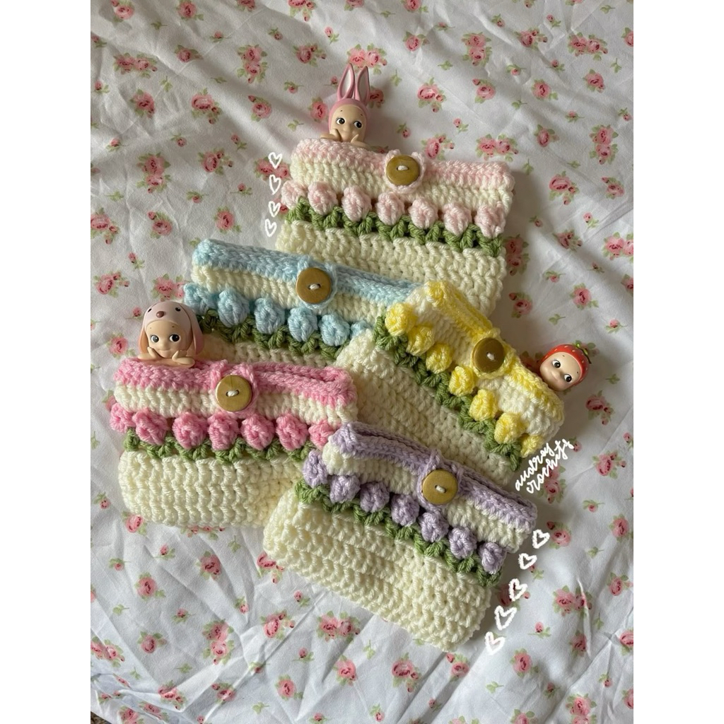 🌷 TÚI ĐỰNG THẺ HOA TULIP LEN HANDMADE – XINH XẮN & TIỆN LỢI 🌷 | Shopee ...