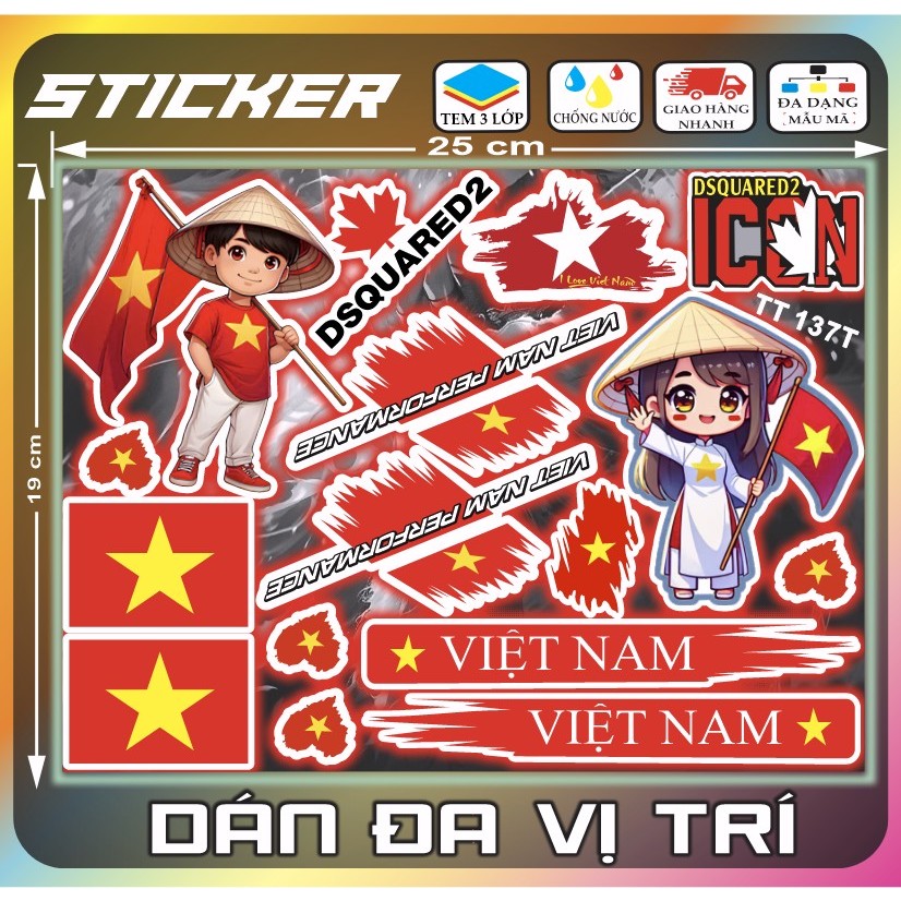 Sticker việt nam - Giá Tốt, Sale Tháng 05, Ship 0 Đồng | Shopee Việt Nam