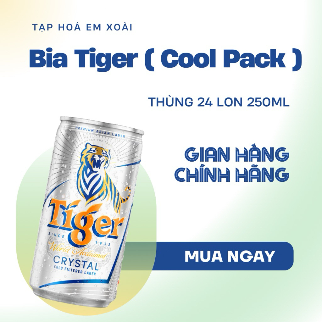 Thùng bia Tiger - Sản Phẩm Chính Hãng, Giá Tốt, Đảm Bảo | Shopee Việt Nam