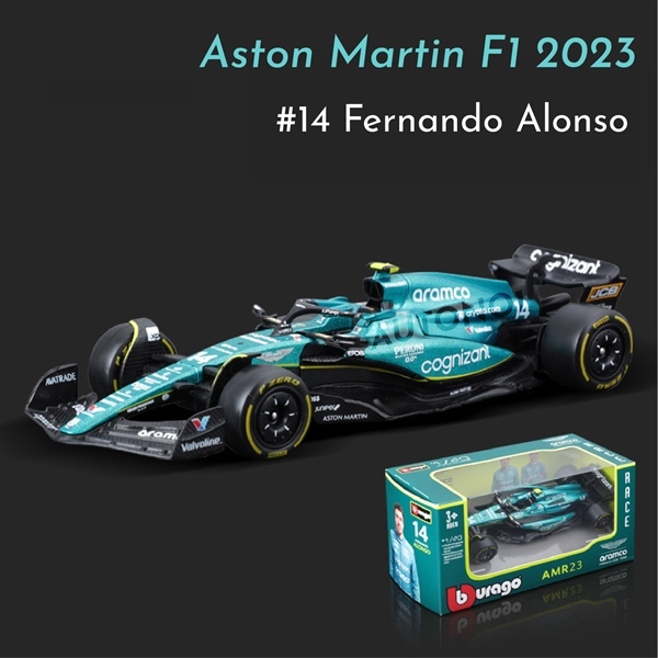 Mô hình xe đua F1 Formula Aston Martin 2023 AMR23 tỉ lệ 1:43 Bburago ...