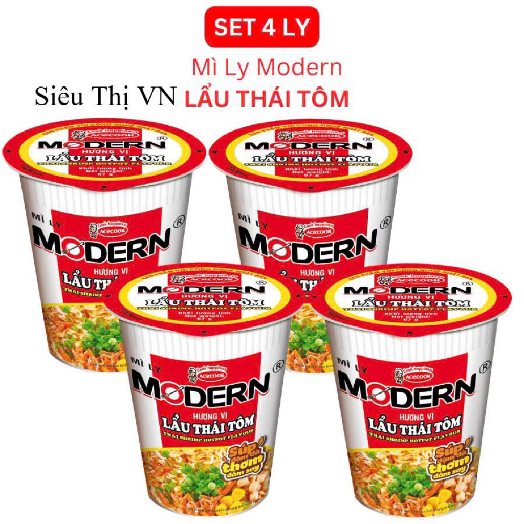 Mì ly modern - Giá Tốt, Miễn Phí Vận Chuyển, Đủ Loại | Shopee Việt Nam