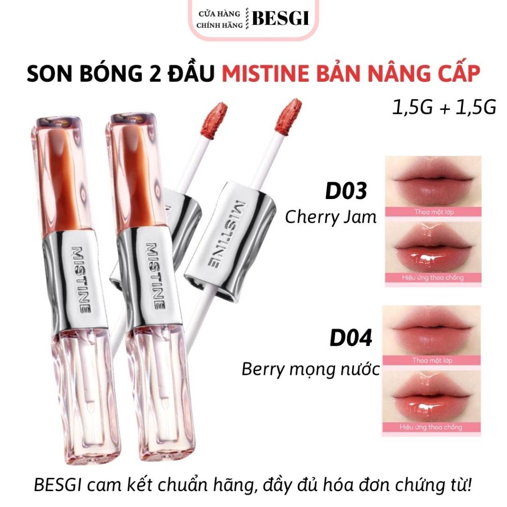 [TOP BÁN CHẠY] Son Bóng MISTINE Hai Đầu Trang Điểm Môi Mềm Mịn Mỏng Nhẹ ...