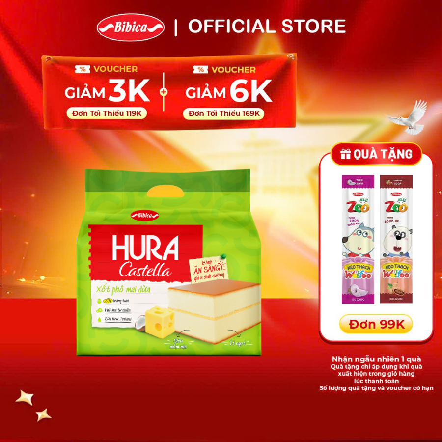 Hura - Bánh Bông Lan Giá Tốt, Chính Hãng, Đảm Bảo 丨 Shopee Việt Nam