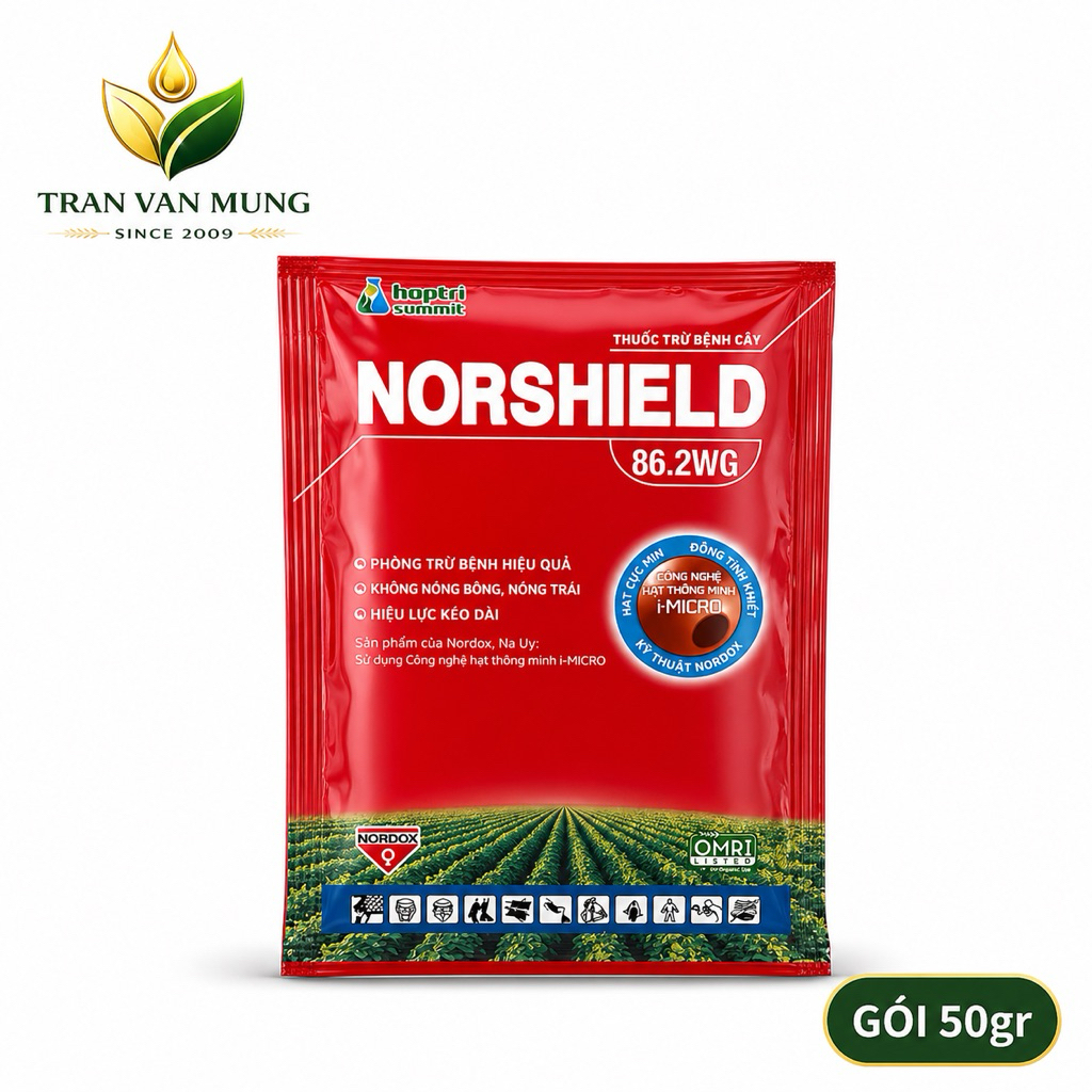HỢP TRÍ NORSHIELD 86.2WG (đồng đỏ) gói 50gr - Pha 1 lít nước QUÉT thân ...