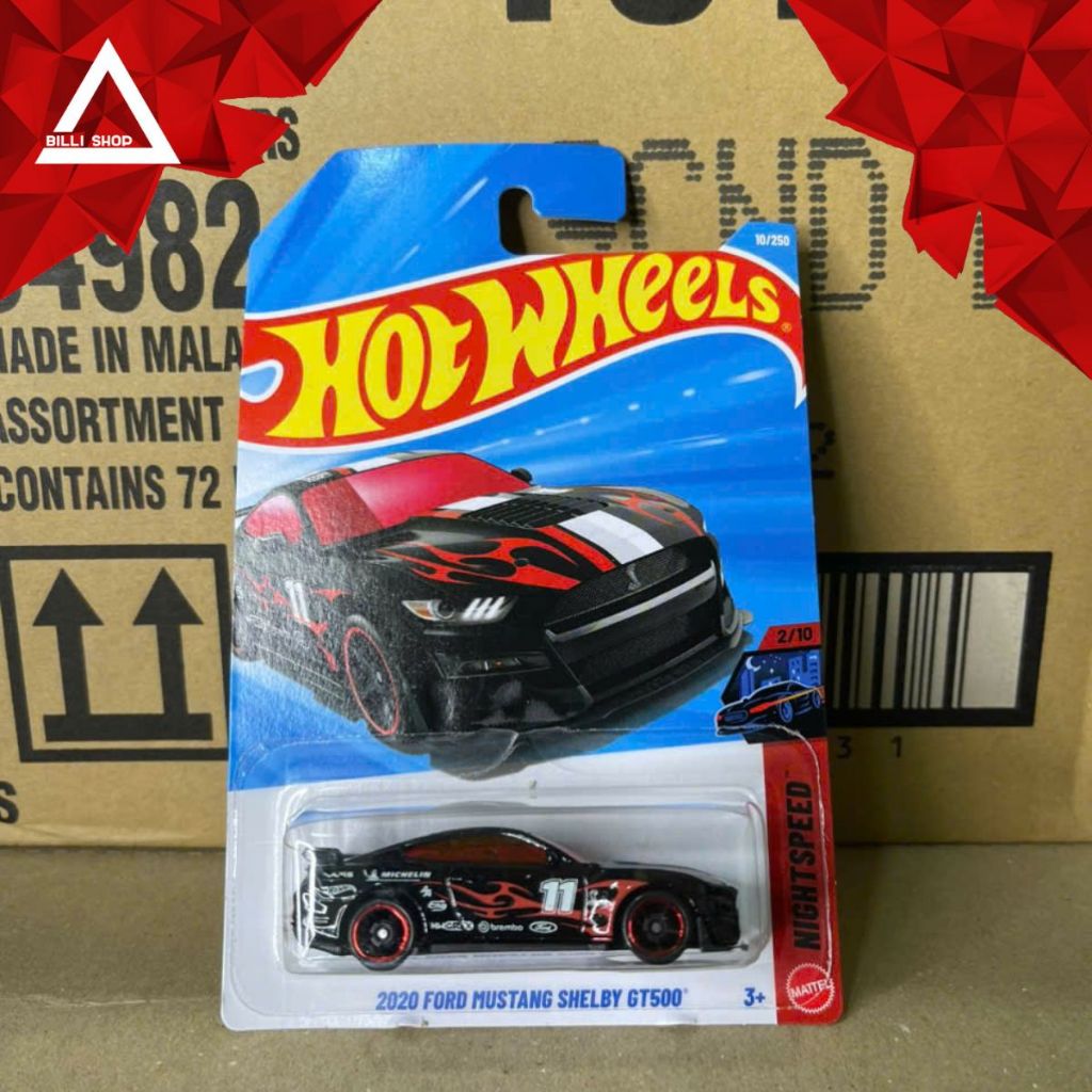 Xe mô hình Hot Wheels 2020 Ford Mustang Shelby GT500 (Đen) | Shopee ...