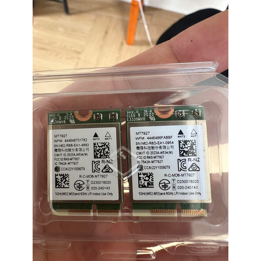 Card Wifi 7 MediaTek MT7927 (MT7927). Ba băng tần, tốc độ 5.76 Gbps ...