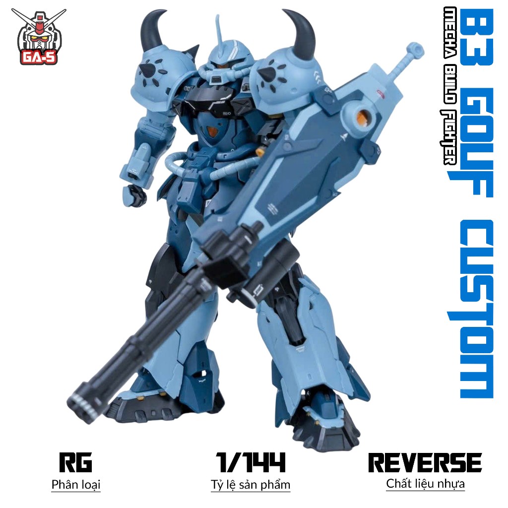 Mô hình RG B3 TIGER Gouf Custom, 1/144 Reverse Workshop, Đồ chơi lắp ...
