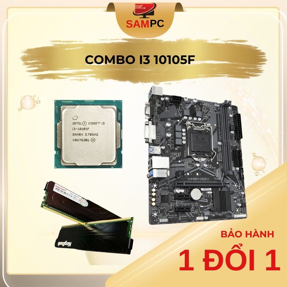 Bộ PC COmbo i3 10105F + Main H410/H510 + Ram 8GB/16Gb Dr4 Quốc Dân 1 ...