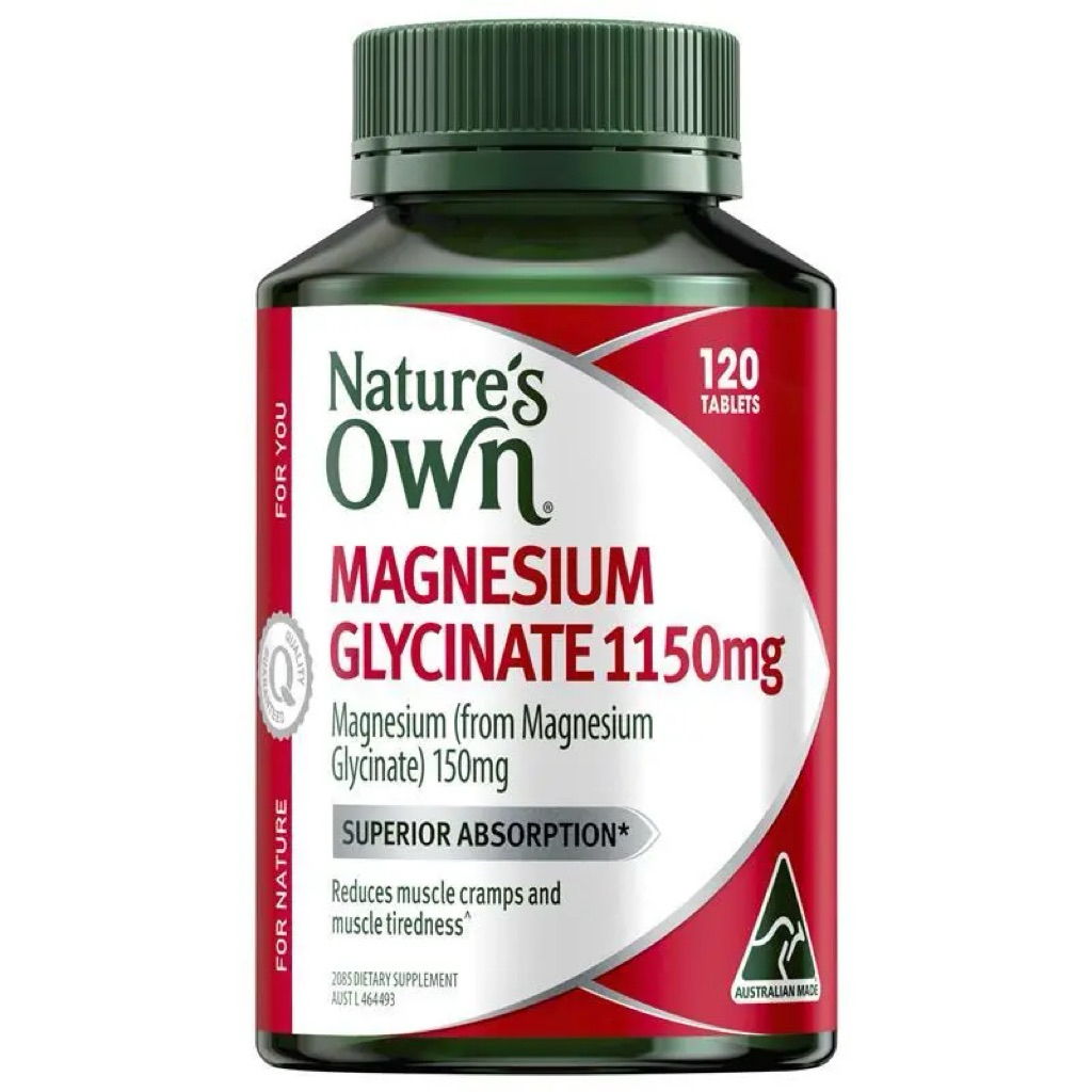 Nature's Own Magnesium Glycinate 120 Tablets | Shopee Việt Nam