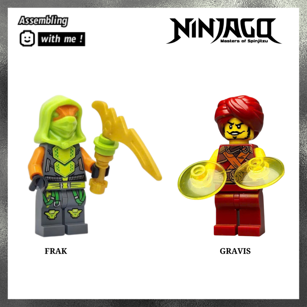 Đồ chơi lắp ráp Minifigure Ninjago Frak, bậc thầy nguyên tố Gravis ...