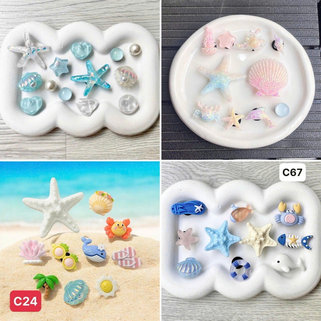 Set Charm Gắn Giày Chủ Đề Đại Dương - Phụ Kiện Jibbitz Mix Sẵn Siêu ...