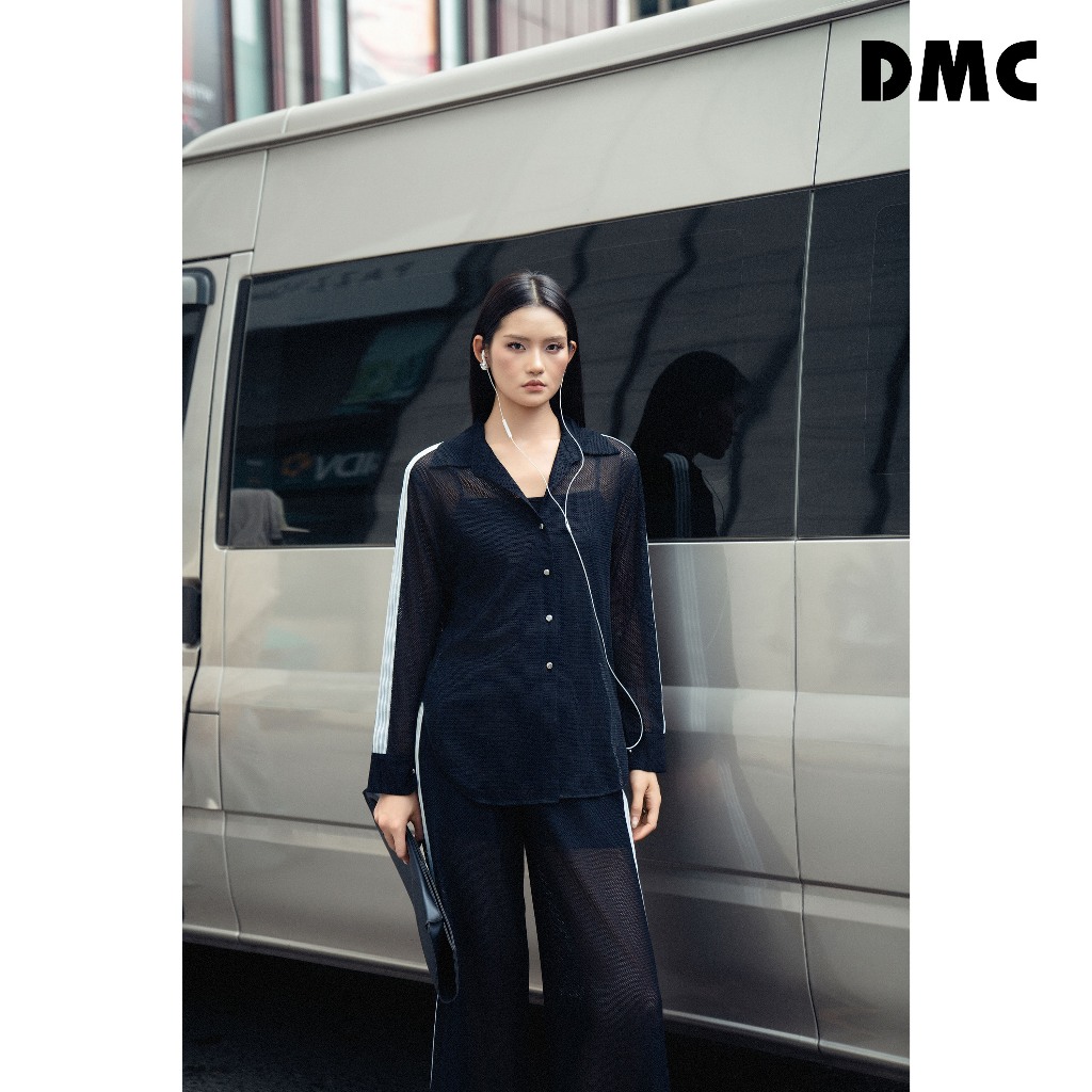 Áo sơ mi dài tay phối viền DMC (Black Lace Shirt) | Shopee Việt Nam