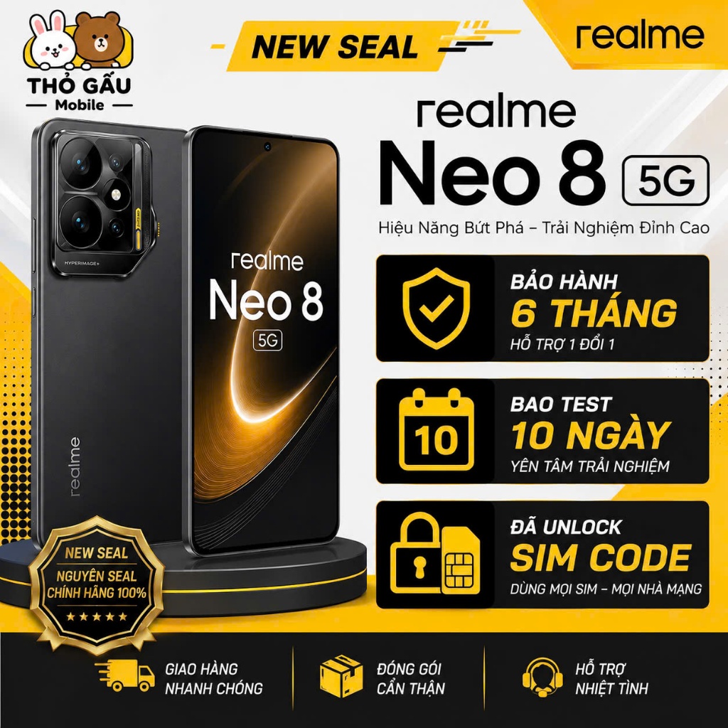 Realme Neo 8 5G New Seal Đã Unlock Sim Snapdragon 8 Gen 5 Pin 8000mAh ...
