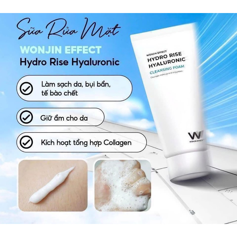 Sữa rửa mặt Wonjin Hydro Rise Hyaluronic 80ml | Shopee Việt Nam