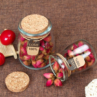 Hũ thuỷ tinh nắp gỗ dáng sữa chua, pudding 100ml (Hũ trơn, không in ...