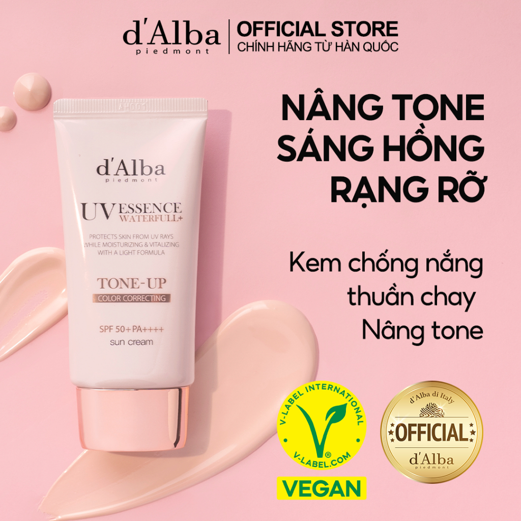 Kem chống nắng d' Alba nâng tông da UV Essense Waterfull Tone-up Sun ...
