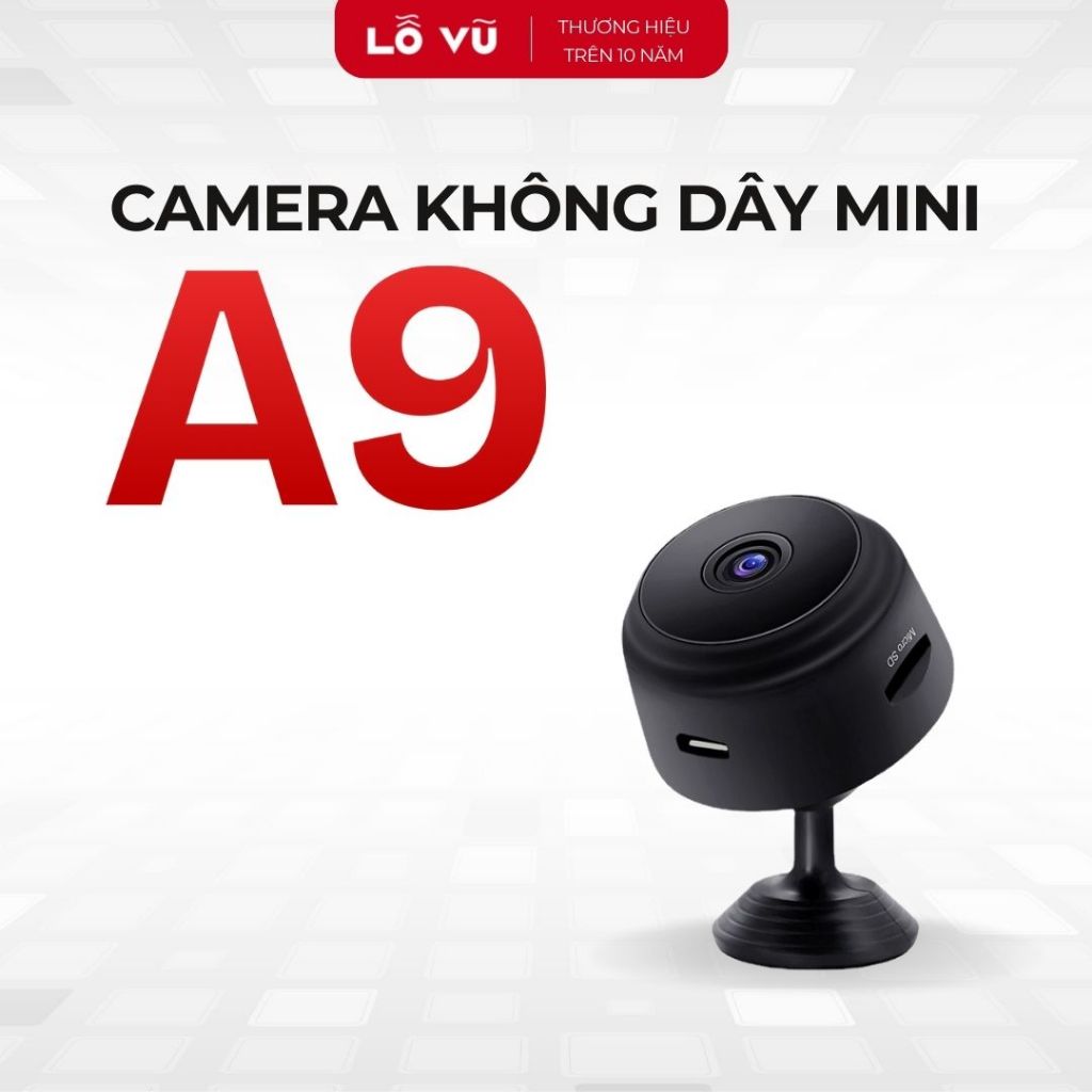 Camera không dây mini A9, Camera quan sát WiFi 2.4G, Ghi hình liên tục ...