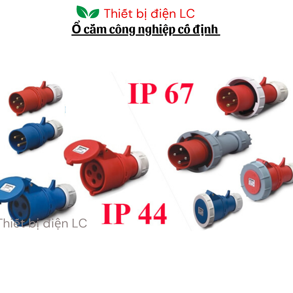 Ổ cắm, phích cắm công nghiệp 5 chấu 3 chấu 16A, 32A Cố định IP67 IP44 | Shopee Việt Nam