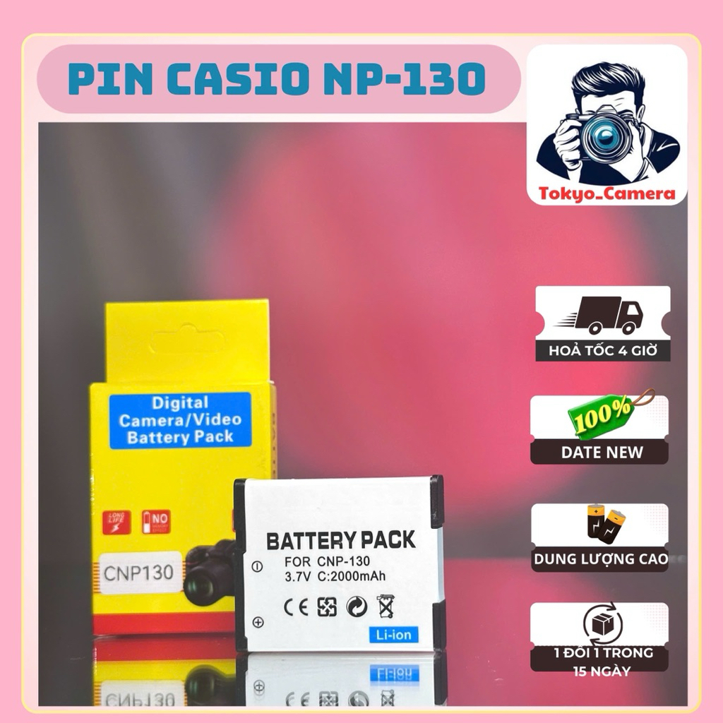 Pin Casio NP-130 ( pin thay thế ) | Shopee Việt Nam